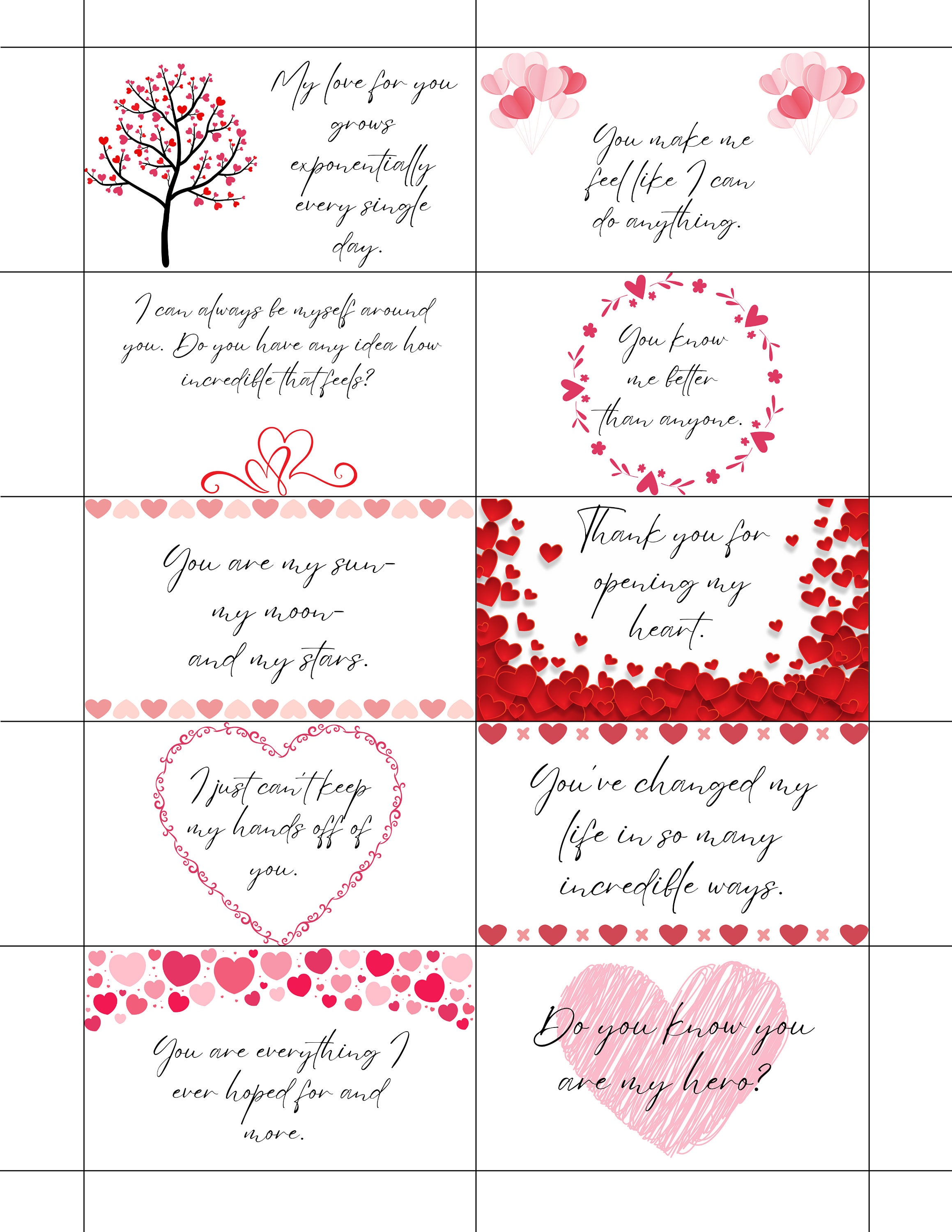 Romantic Love Notes, Pocket Love Notes, Love Notes I Love You ...