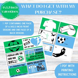 Printable Soccer Valentine Cards for Kids Classroom Exchange, Digital ...
