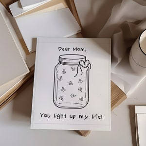 Printable Wall Art Fingerprint Mother's Day Craft for Kids, Mother's ...