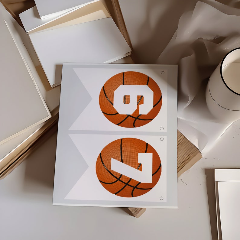 Printable Personalized Basketball Banner, All Letters and Numbers ...