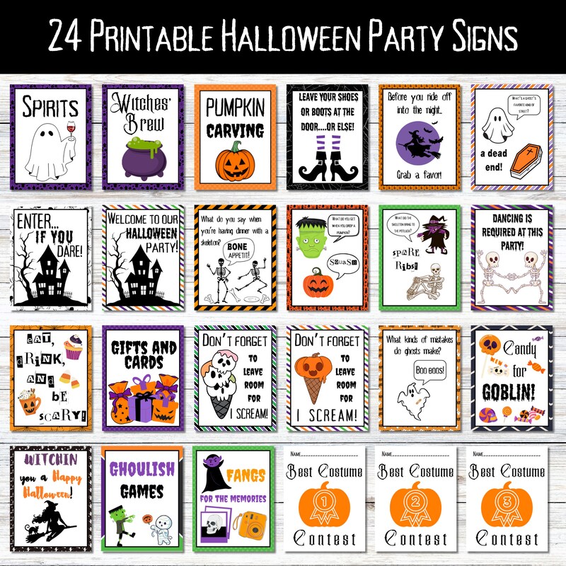 Halloween Party Sign - Etsy