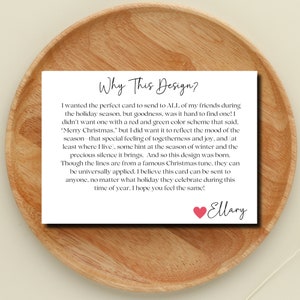 Printable Holiday Greeting Card, Silent Night, Christmas, Hanukkah ...
