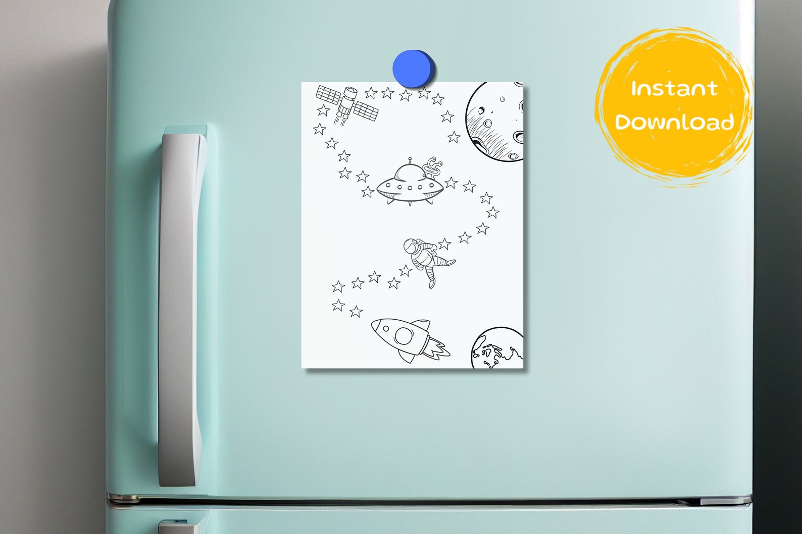 Reward Chart for Kids, Kids Reward Chart, Digital File, Space Theme ...