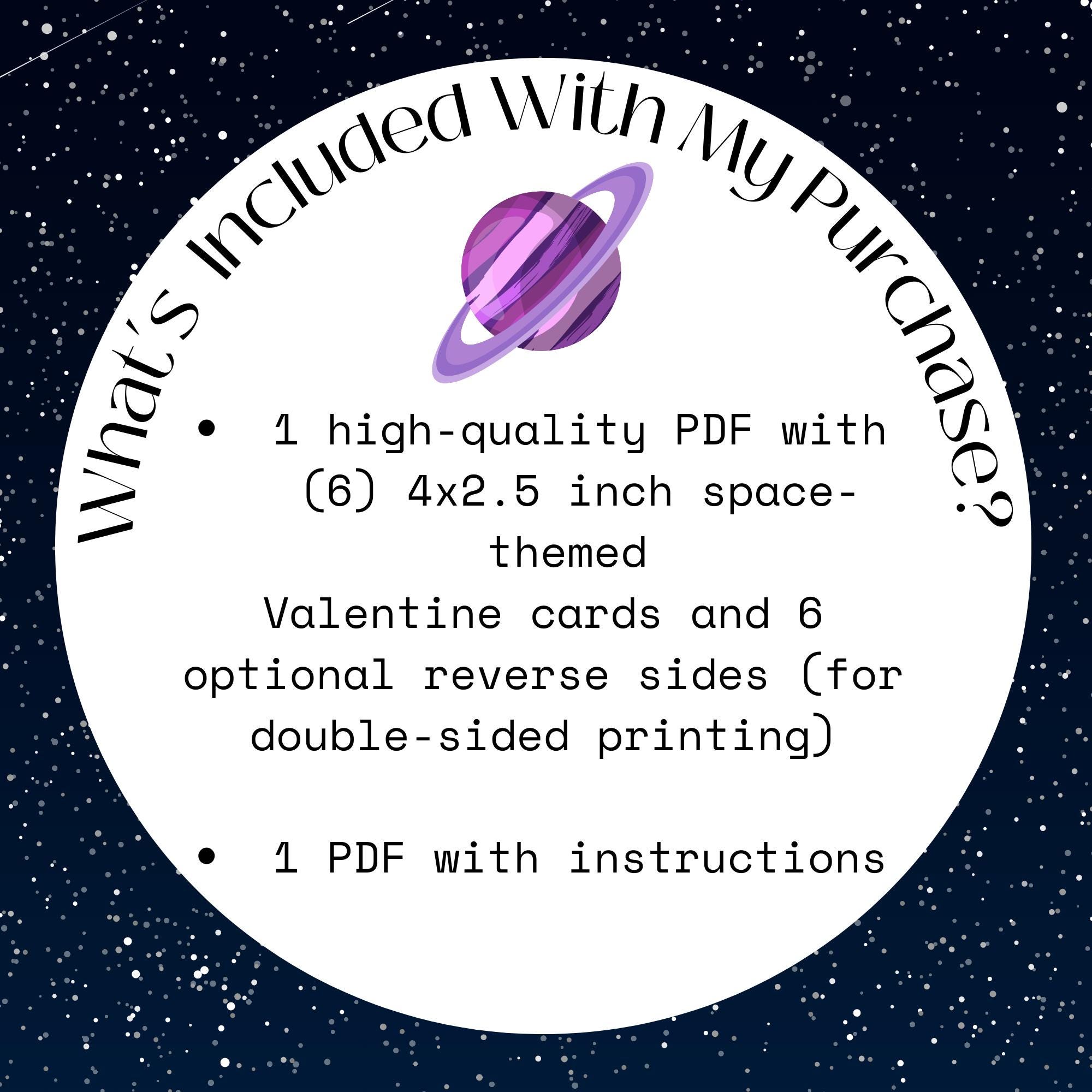 Printable Outer Space Themed Astronaut Valentine Cards for Kids ...