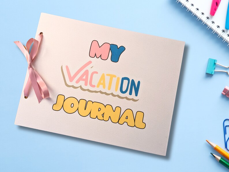 Printable Kids Travel Vacation Journal, Travel Diary, Travel Journal ...