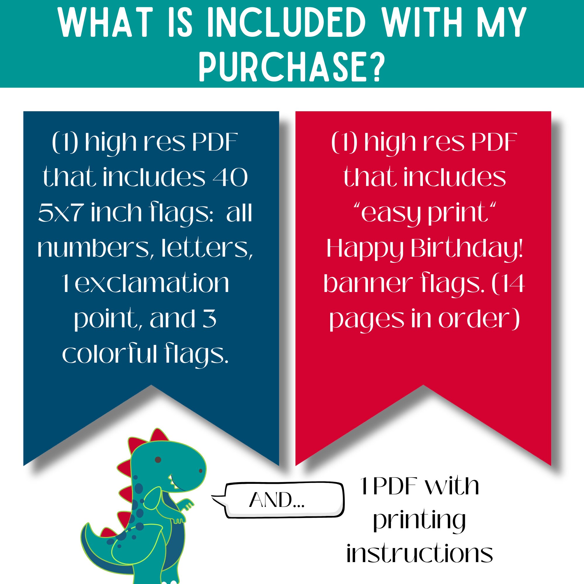 Printable Personalized Dinosaur Banner, All Letters and Numbers ...