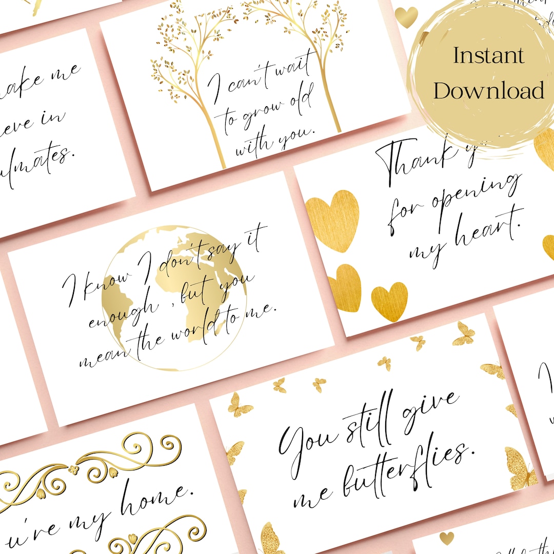 Love Notes, Romantic Gift for Him, Romantic Gift for Her, Valentines ...