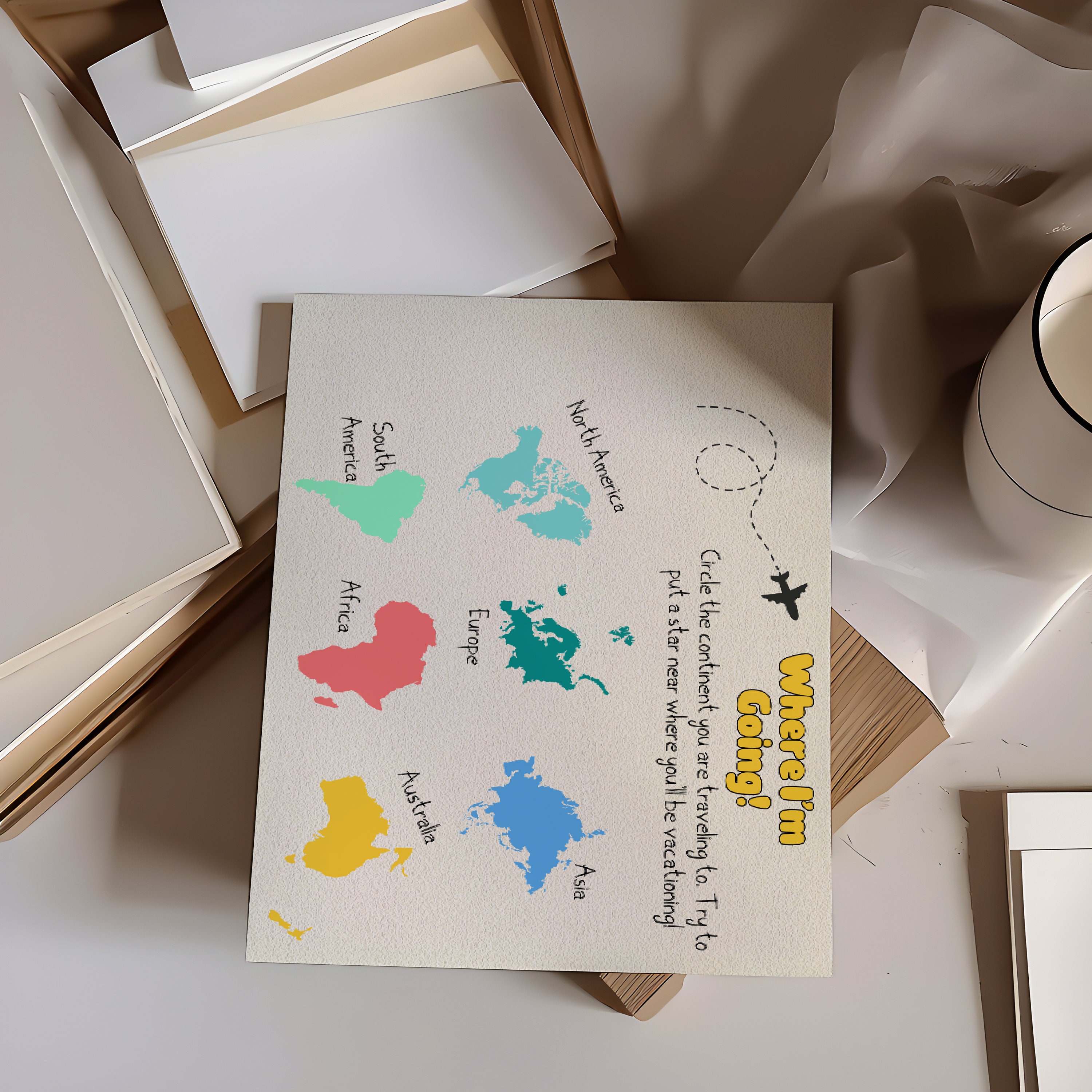 Printable Kids Travel Journal, Travel Diary, Travel Journal Printable ...