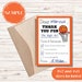 Printable Basketball Kids Thank You Notecard, Fill in the Blank Thank ...