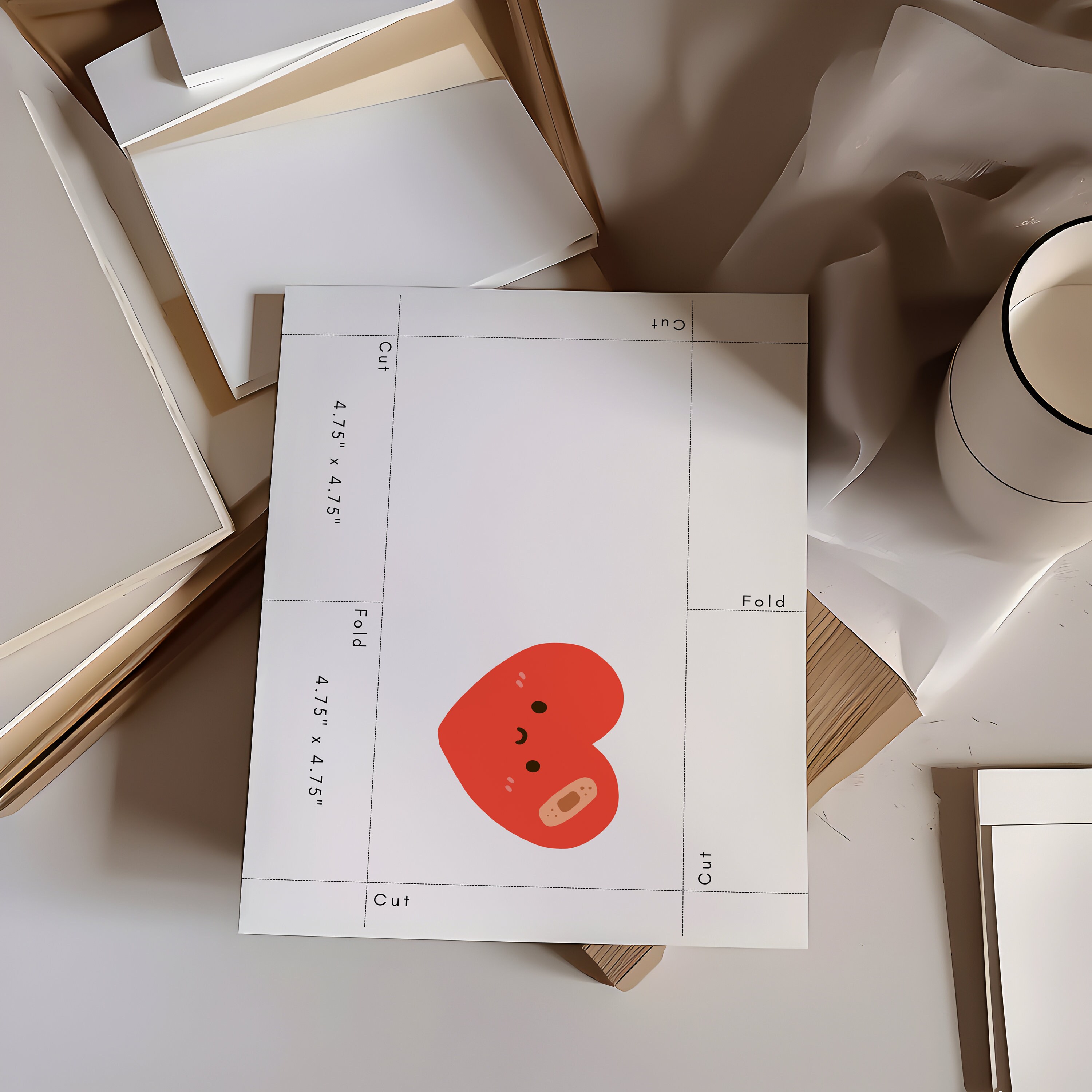 Printable Broken Heart Greeting Card, Thinking of You, Heartbreak ...