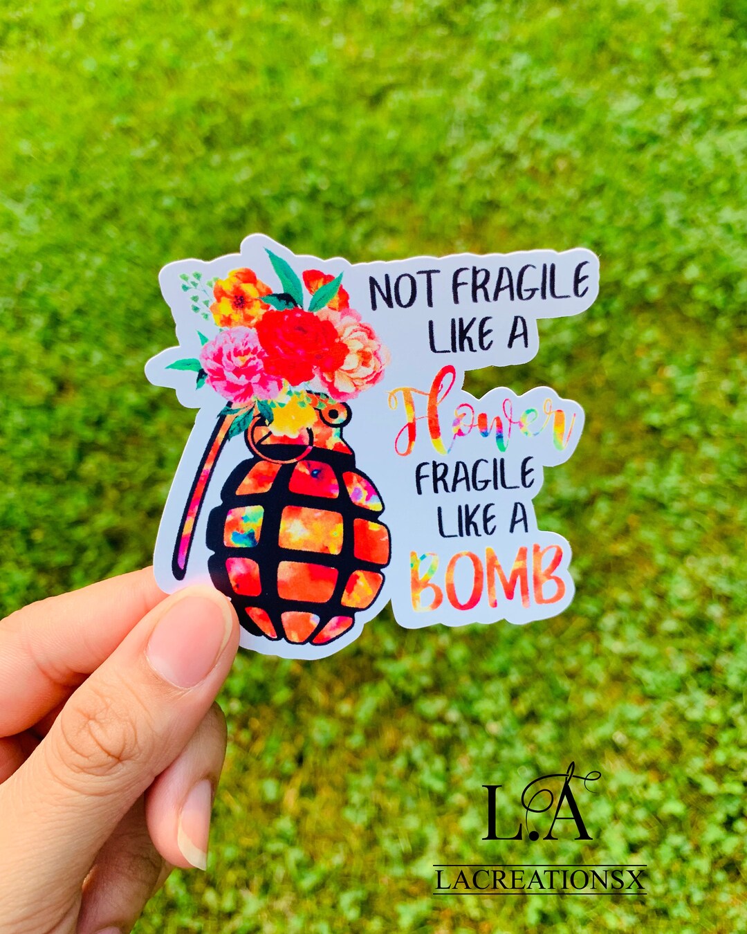 Fragile Like a Bomb Sticker. Laptop Sticker. - Etsy
