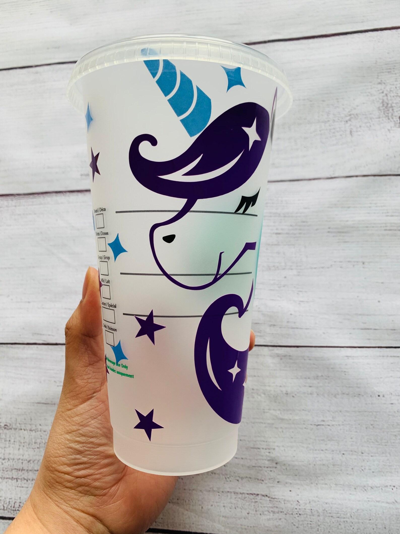 Unicorn Starbucks Cold Cup/ Color Changing Unicorn Cup/ Pink White ...