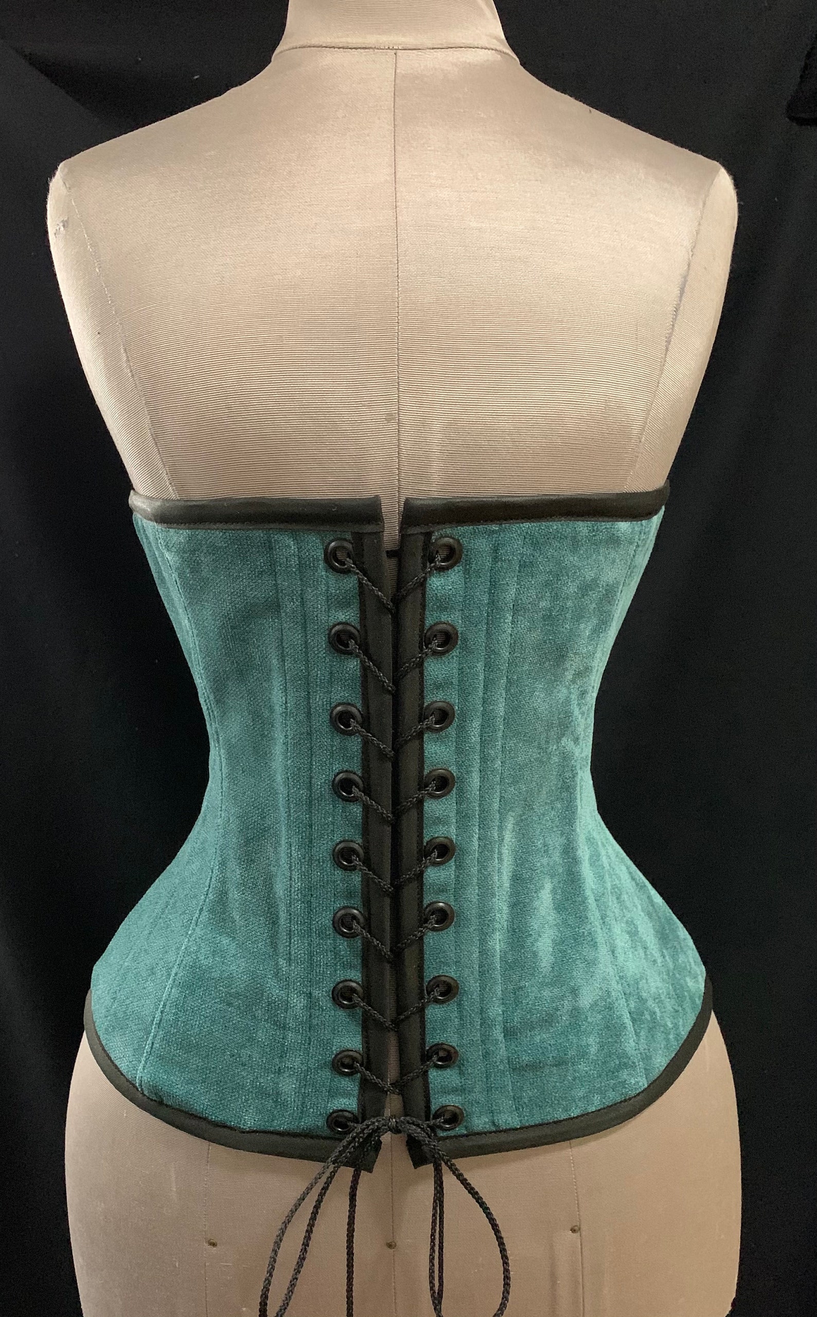 WASPIE Steel Boned Under-Bust Corset with Modesty Panel 1621 | Etsy