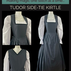 PDF Size 4X Tudor Kirtle 424 New Rabbit & Hat Sewing Pattern Women's ...