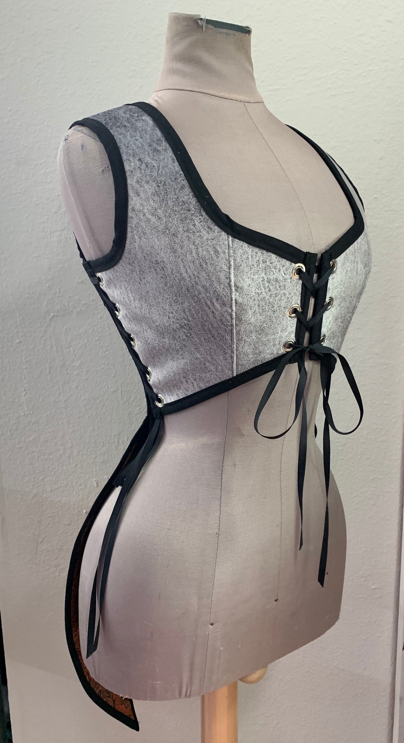 PDF Size MEDIUM Reversible and Adjustable Cropped Four Tie Bodice With ...