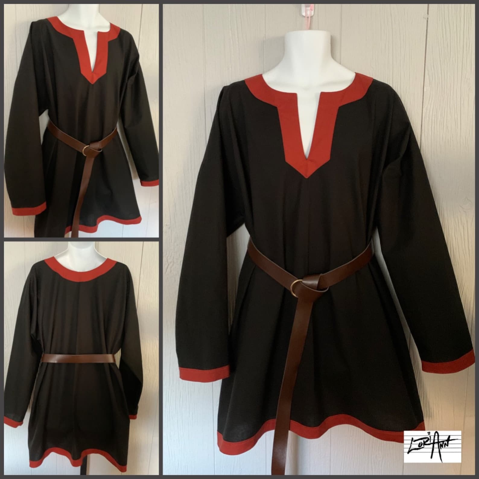 PDF Plus Size 5X - MENS T-tunic Shirt Medieval Renaissance Garb Top ...