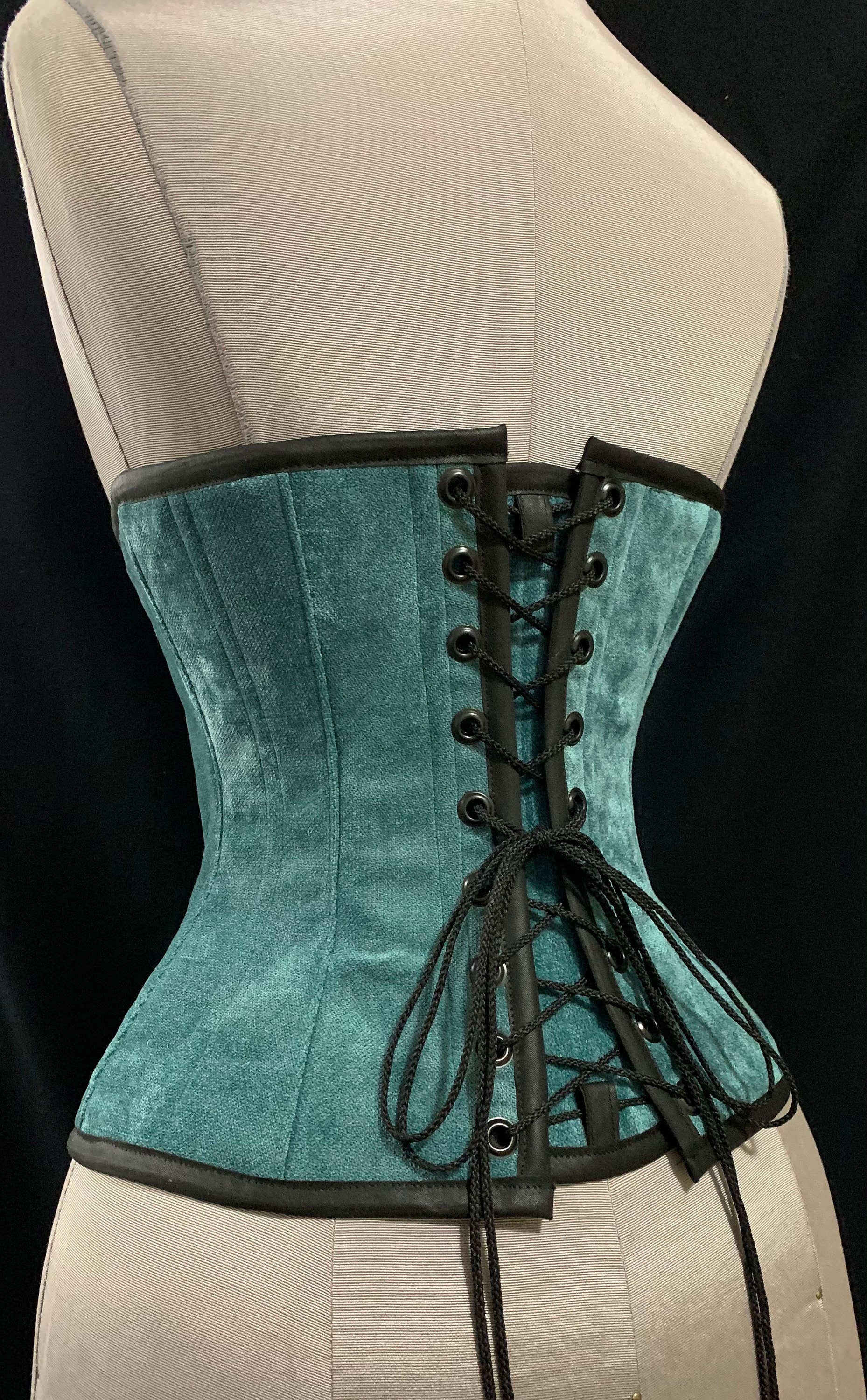 WASPIE Steel Boned Under-Bust Corset with Modesty Panel 1621 | Etsy