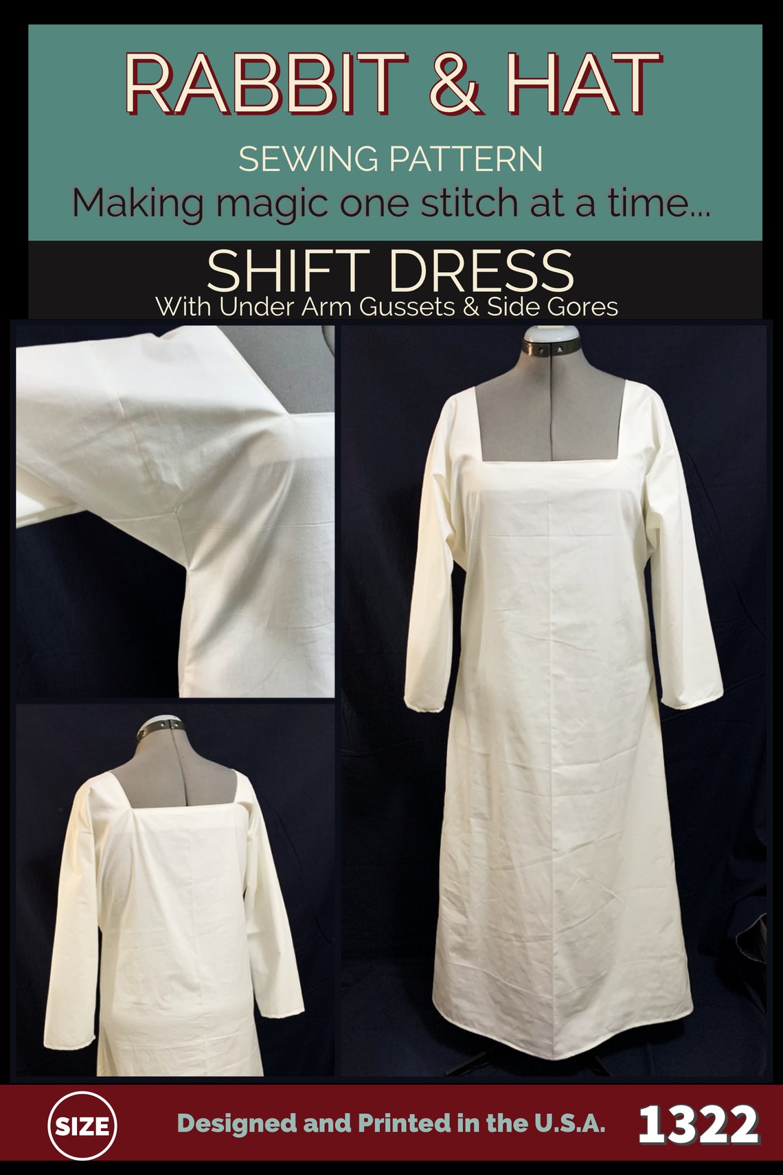 PDF 3X Shift Dress Chemise Gown Tudor Medieval Renaissance - Etsy