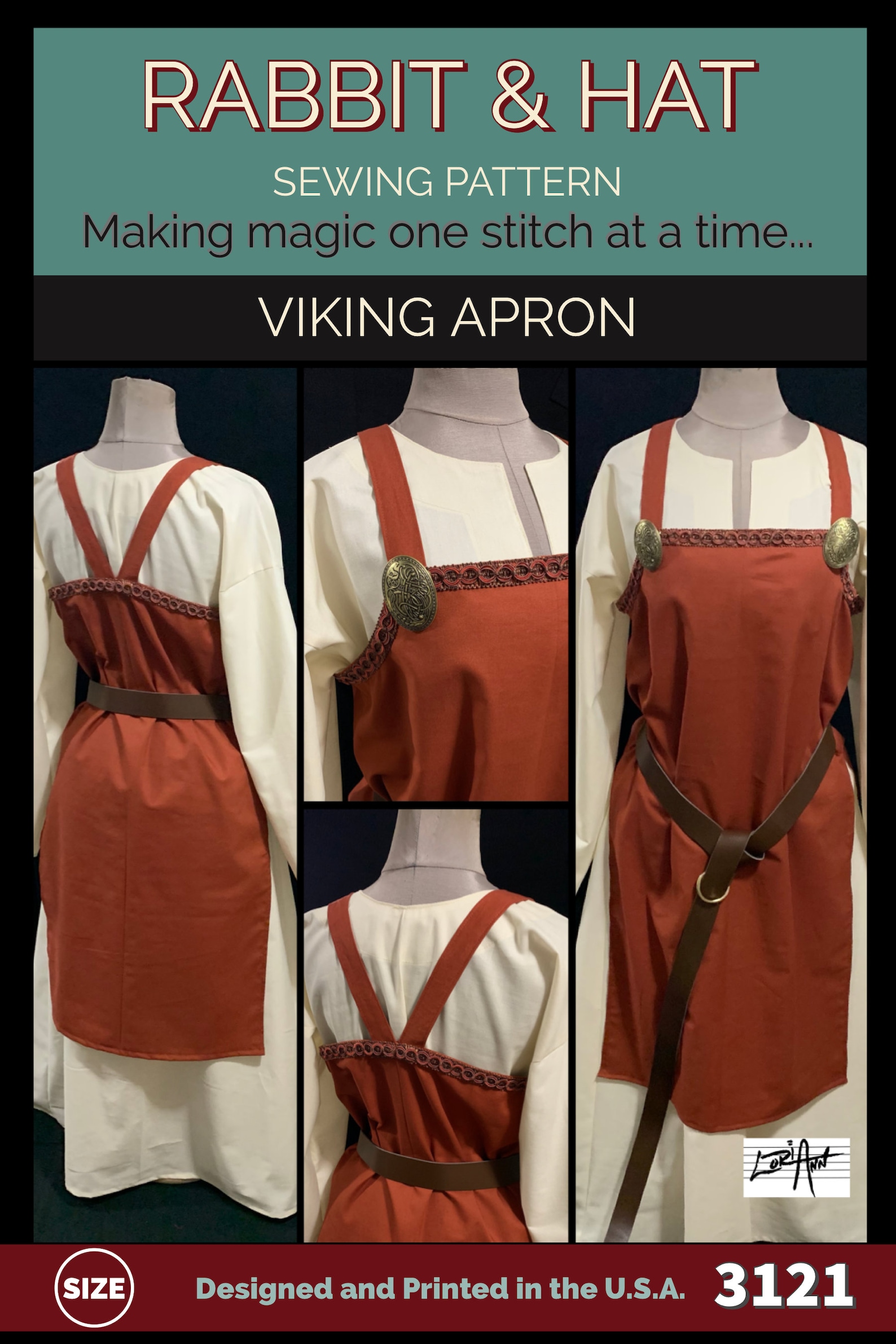 PDF Size 5X Viking APRON Medieval Renaissance Garb Dress 3121 - Etsy