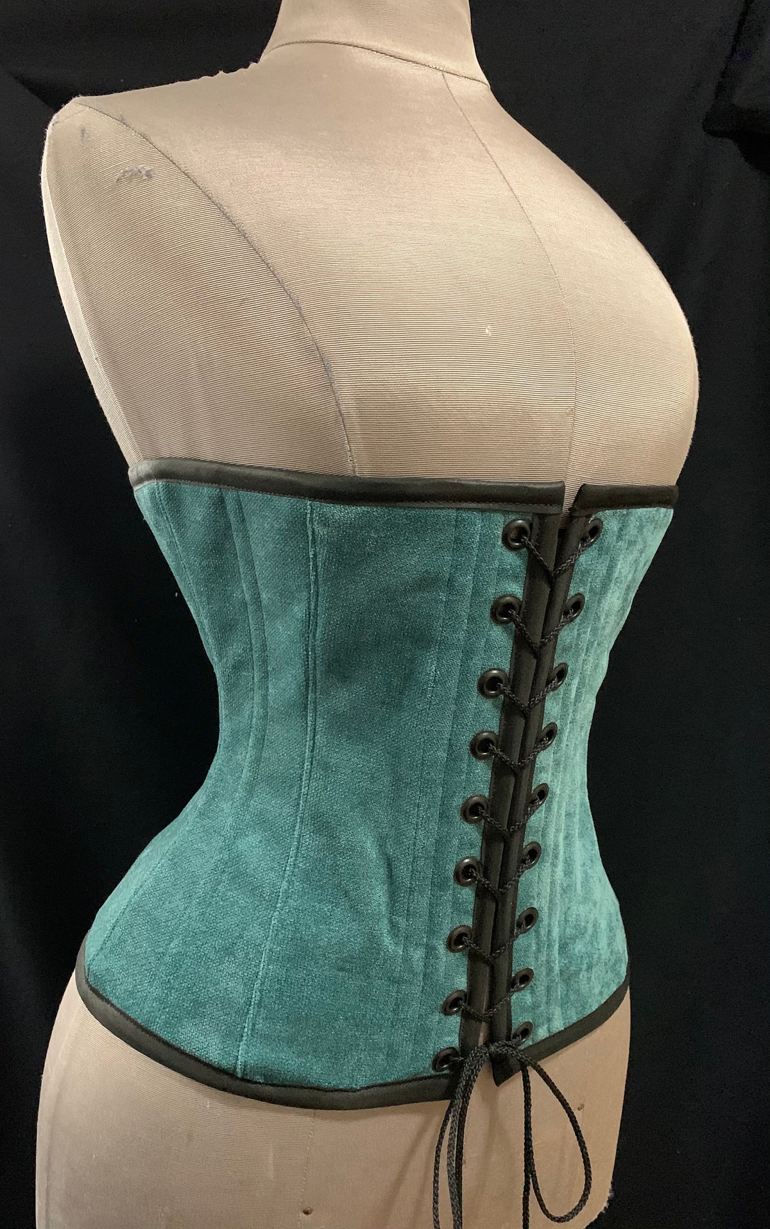 WASPIE Steel Boned Under-Bust Corset with Modesty Panel 1621 | Etsy