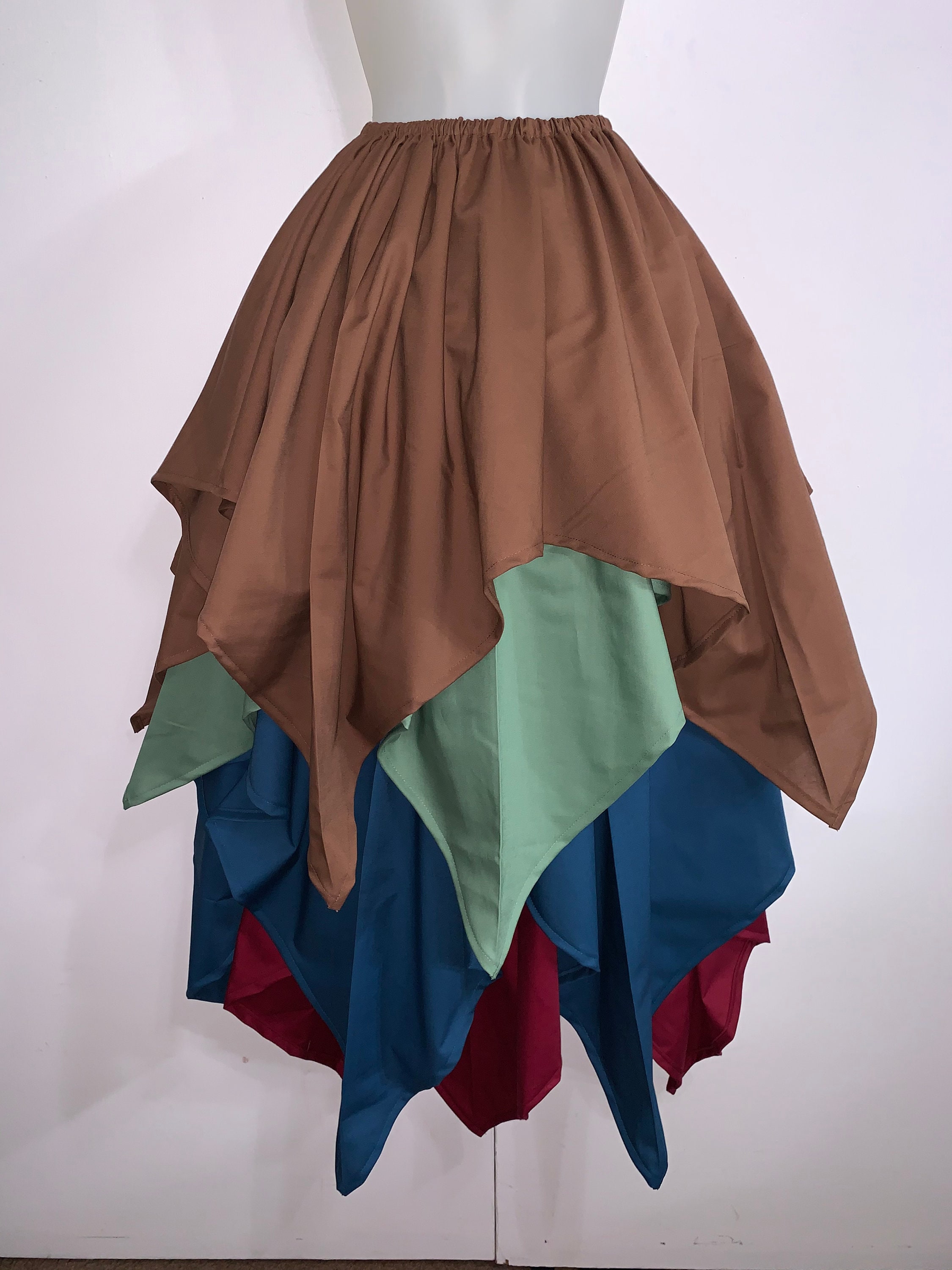 PDF Gathered Waist Jagged Skirt With Two Length Options for - Etsy ...