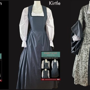 PDF Size XL Tudor Over Partlet 724 New Rabbit and Hat Sewing Pattern ...
