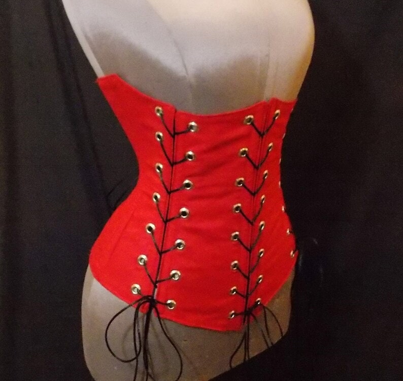 PDF XS 4-TIE Triple Front and Back Tie Steel Boned Under Bust - Etsy