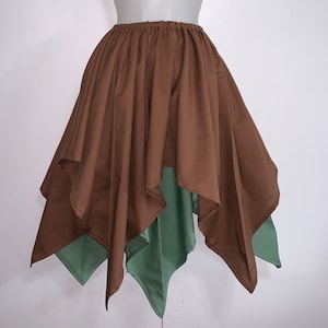 PDF Gathered Waist Jagged Skirt With Two Length Options for Layering ...