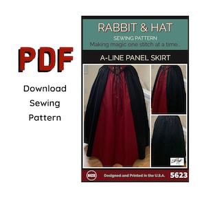 PDF Gathered Waist A-line Panel Skirt 5623 New Rabbit and Hat Sewing ...