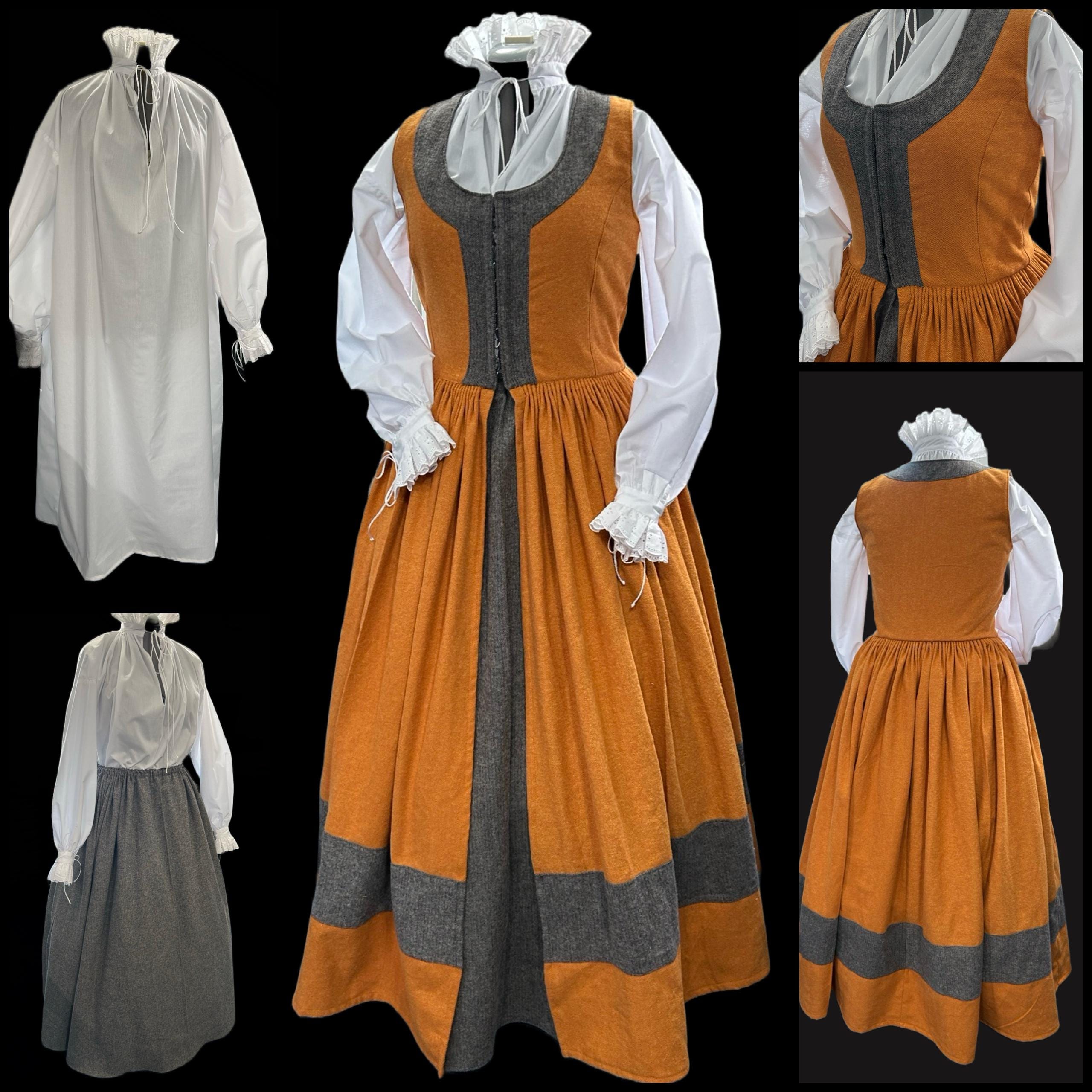 PDF XL Trossfrau Over Gown 5824 Rabbit & Hat Sewing Pattern Renaissance ...