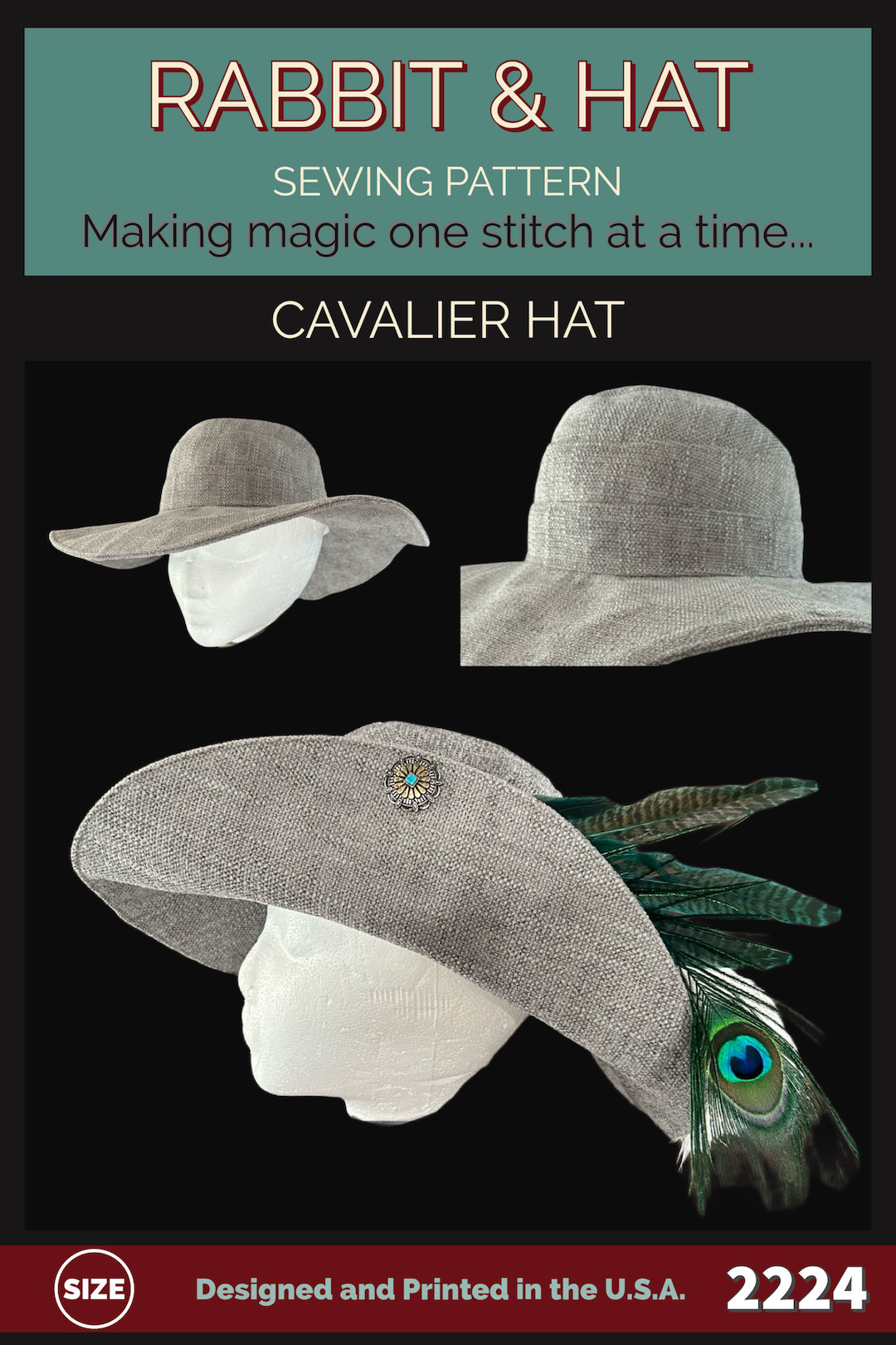 PDF Renaissance Medieval Musketeer Cavalier Hat 2224 New Rabbit and Hat ...