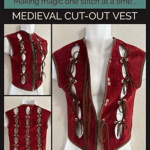PDF 3X Mens Medieval Cut Out Vest 3224 Rabbit and Hat Sewing Pattern ...