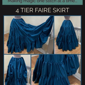 PDF XS-5X All Sizes Included - 4 Tier Faire Waist Skirt 2023 New Rabbit ...