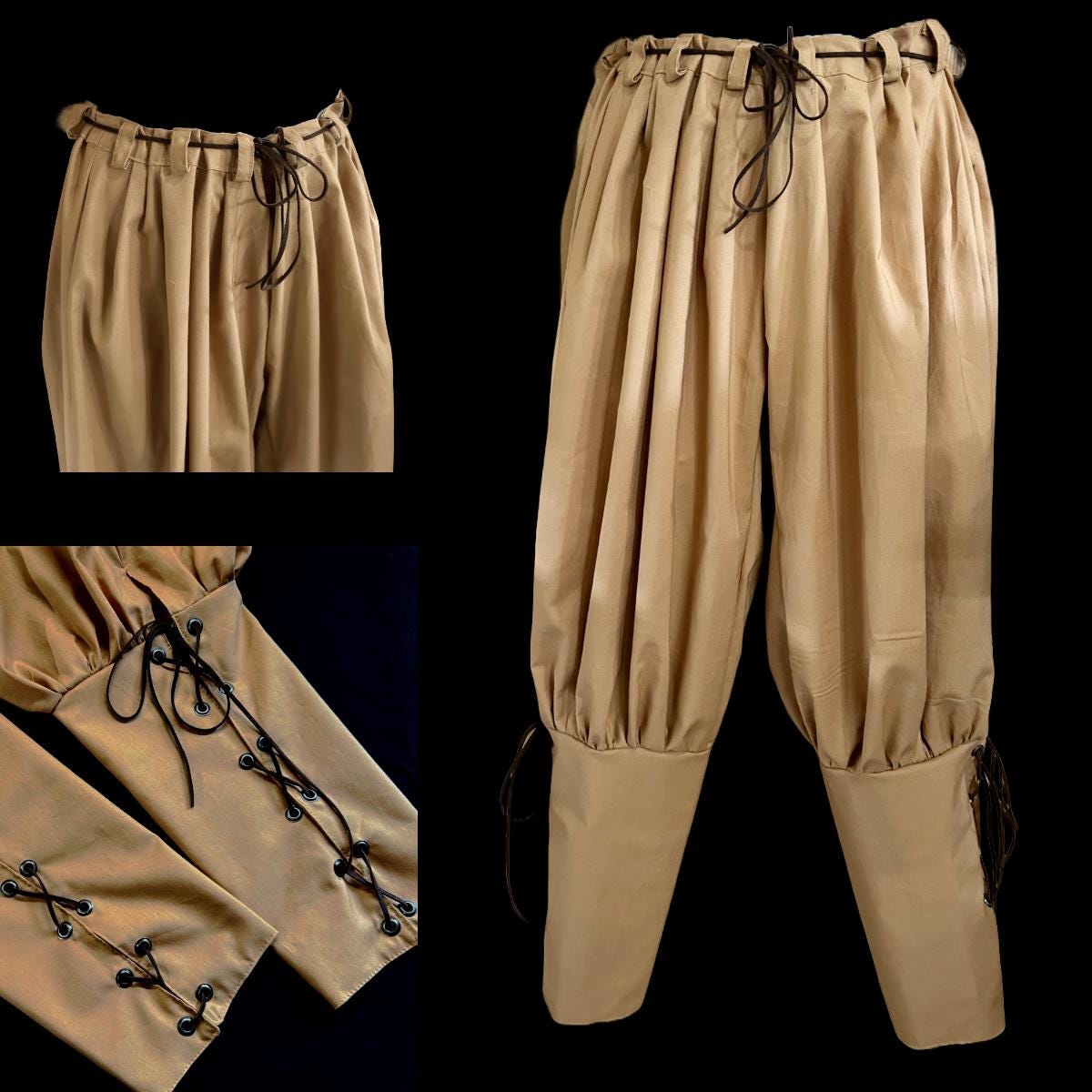 PDF XS-5X Viking Pants With Drawstring Waist and Lace Cuffs Medieval ...