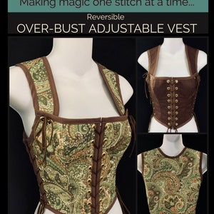 PDF SIZE 1X Reversible Over Bust Vest and Adjustable Shoulder Straps ...