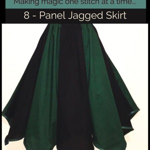 PDF Gathered Waist 8-panel Jagged Skirt 1722 New Rabbit and Hat Sewing ...