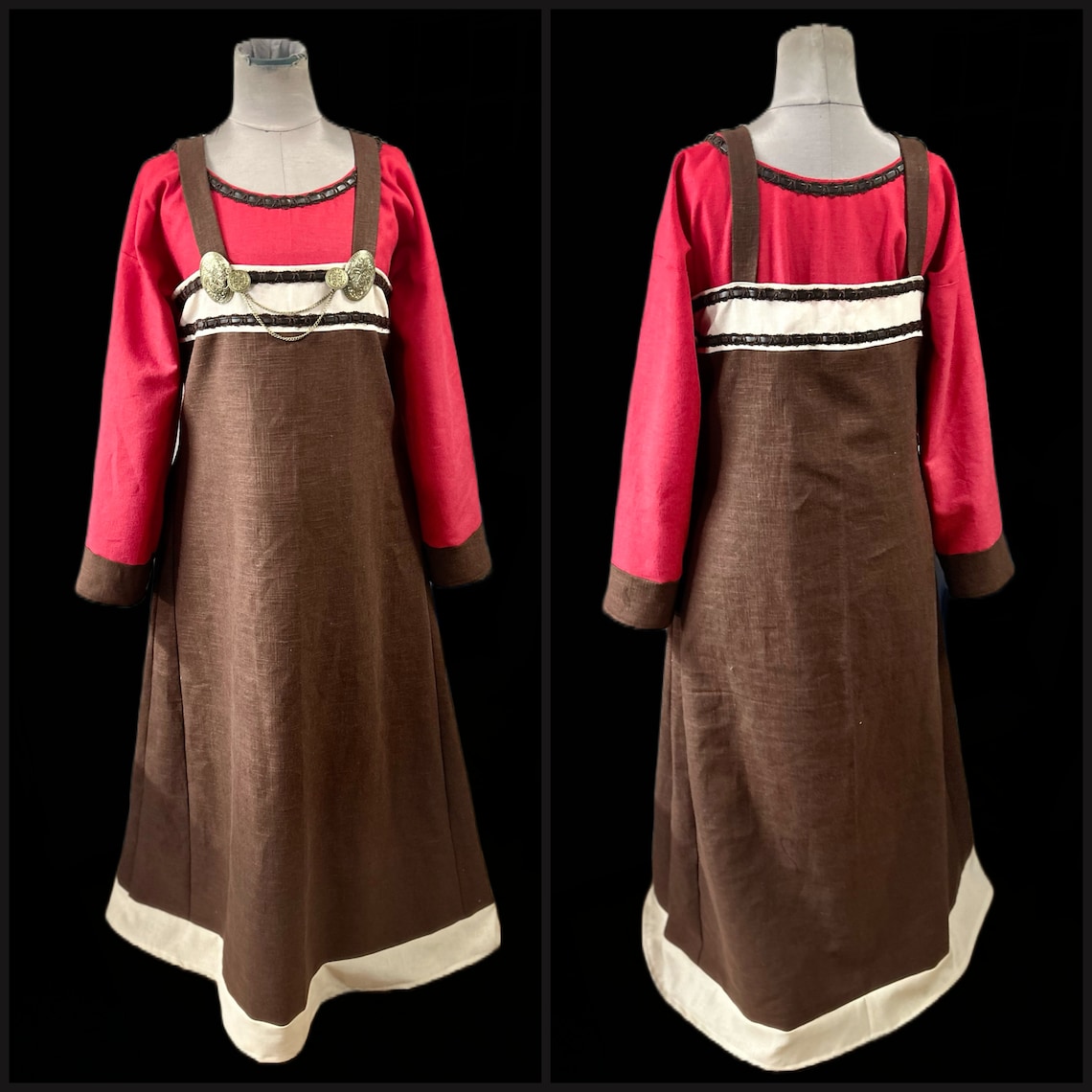 PDF Size 3X Viking Medieval Apron Over Dress 224 New Rabbit & Hat ...