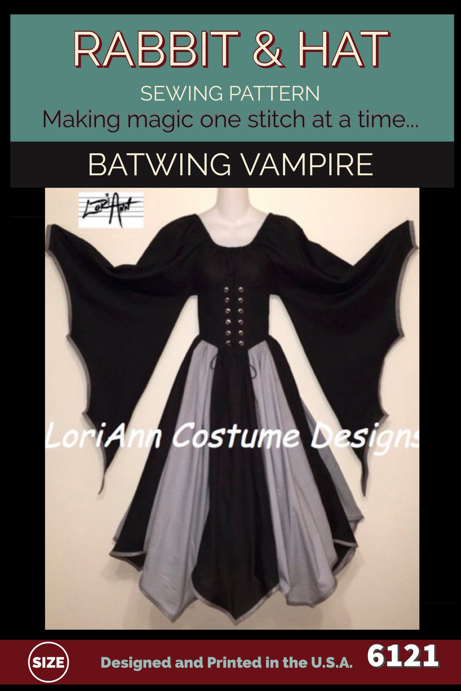 PDF Size XS Batwing Vampire Bat Wing Sleeve Fantasy Chemise - Etsy