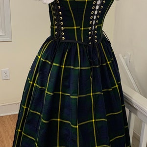 Highlander Maiden Bodice Chemise Skirt Scarf and Brooch - Etsy