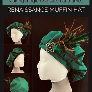 PDF Renaissance MUFFIN Hat 1723 New Rabbit and Hat Sewing Pattern ...