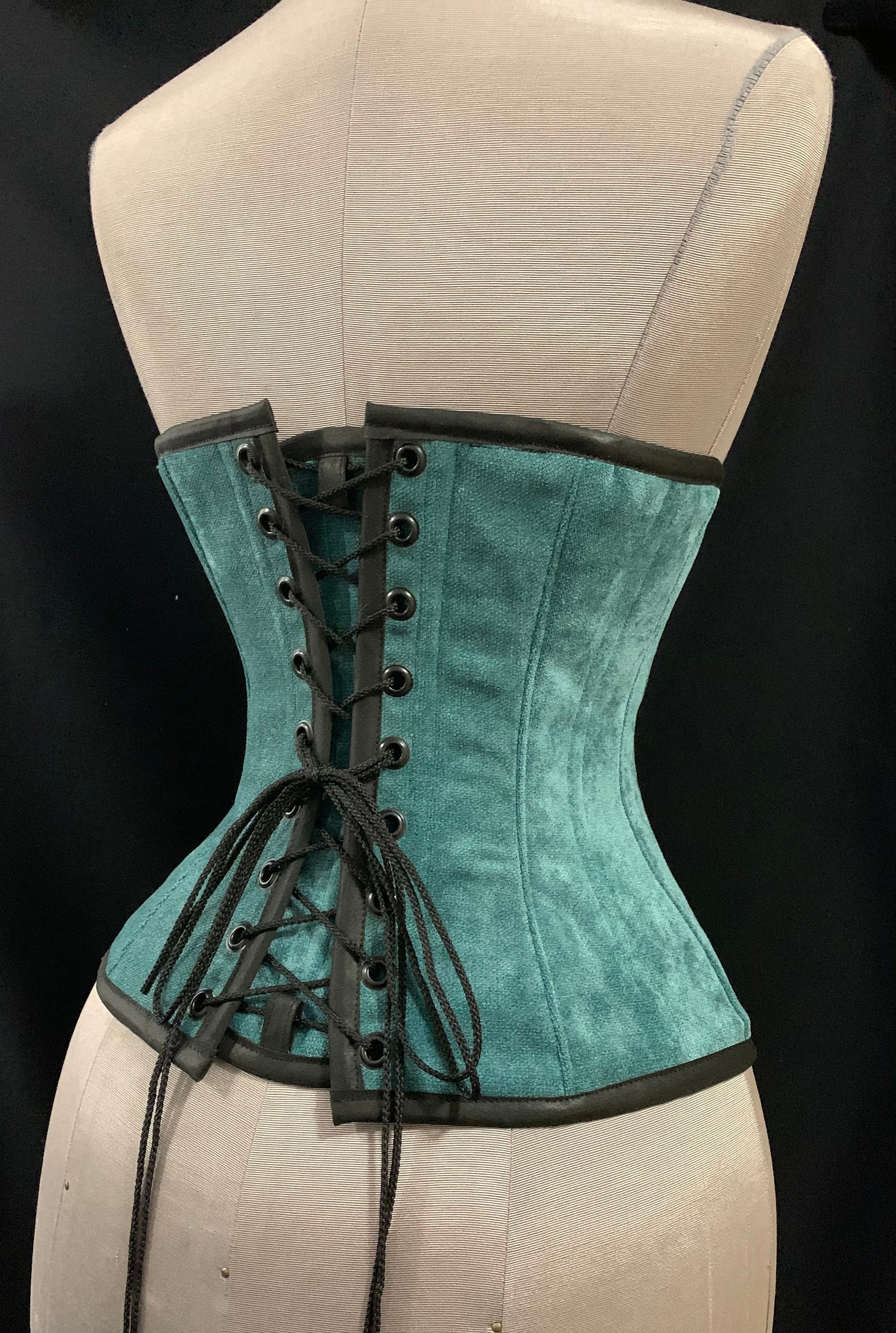 WASPIE Steel Boned Under-Bust Corset with Modesty Panel 1621 | Etsy