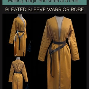 PDF Size SMALL Dark Warrior Hooded Scarf, Mask, Pleated Sleeve Robe ...