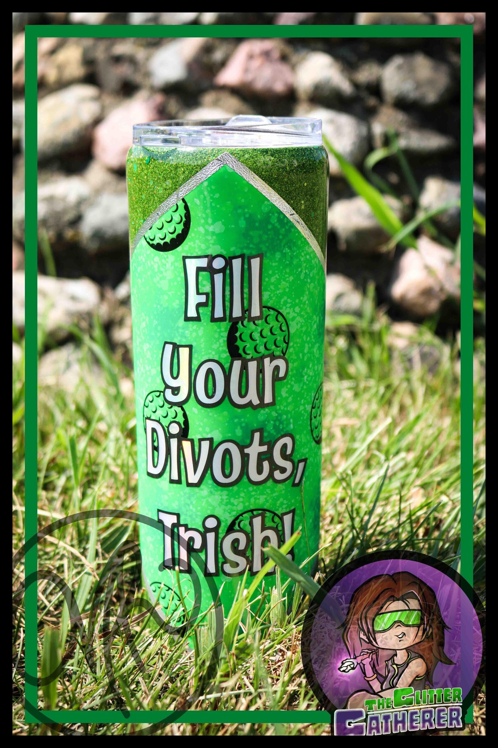 Fill Your Divots, Trish! Glitter Tumbler - Etsy