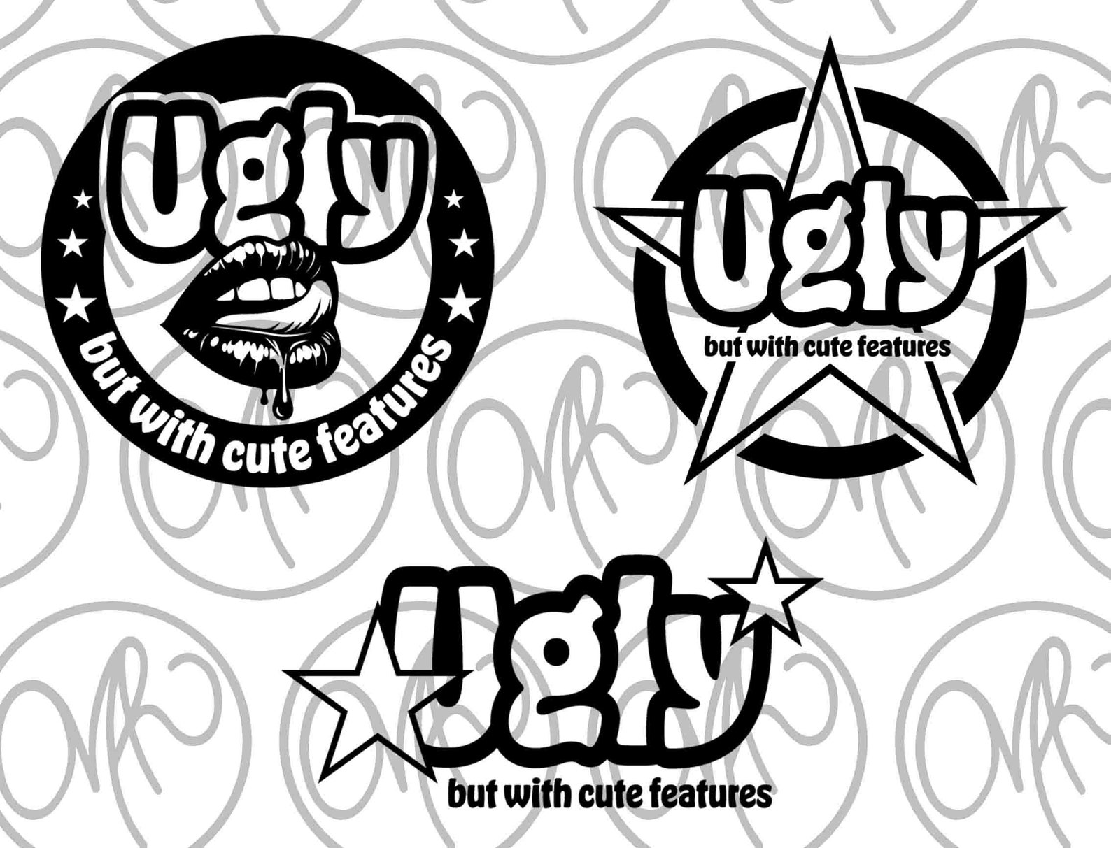 Ugly but With Cute Features Bundle-svg, PNG, JPG, Ai Docs - Etsy