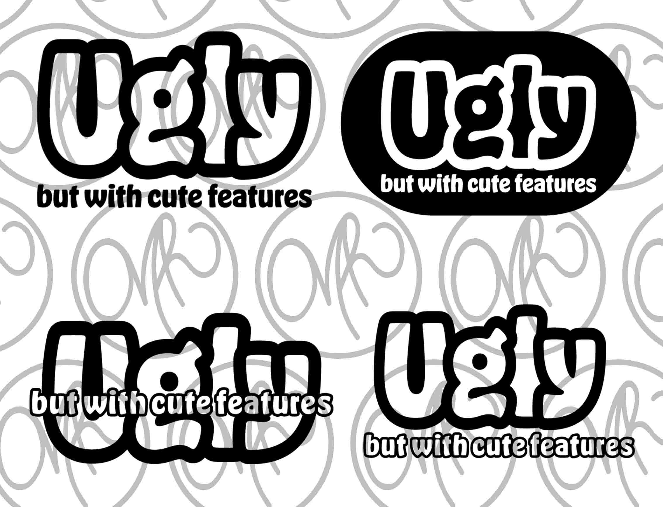 Ugly but With Cute Features Bundle-svg, PNG, JPG, Ai Docs - Etsy