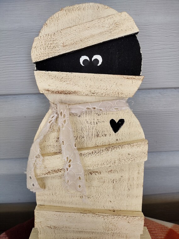 Wooden Mummy Scrap Wood Mummy Mummy Halloween Halloween - Etsy