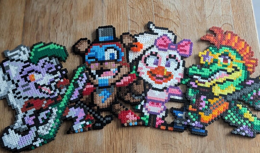 Fnaf Security Breach Rock Band Perler Beads - Etsy
