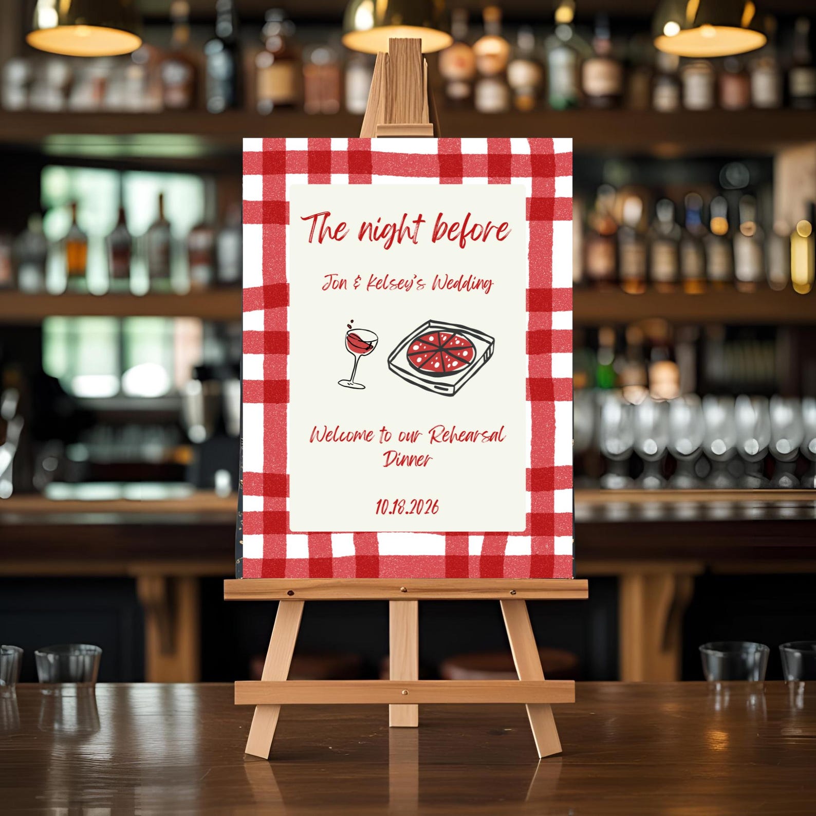 Italian Pizza Party Welcome Sign for Rehearsal Dinner - Instant ...