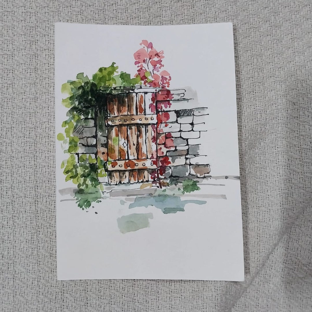 Hand Painted Watercolor Painting on Watercolor Sheets - Etsy