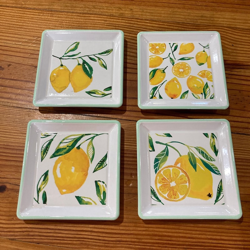 Decorative Lemon Plate - Etsy